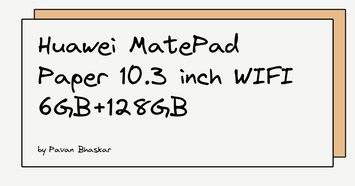 Huawei MatePad Paper 10.3 inch WIFI 6GB+128GB